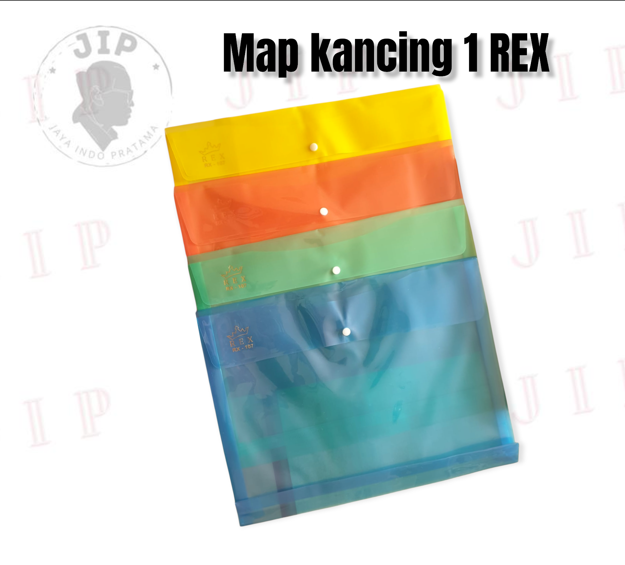 1pcs Rex Map Kancing 1 Plastik Map File Bag Folder F4 FOLIO map folder ...