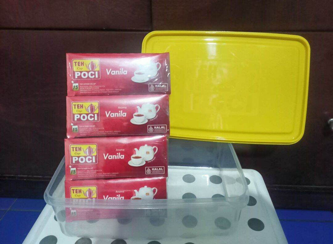 4 Kotak Teh Poci Celup Vanilla (isi 15 kantong teh) + Box | Lazada ...