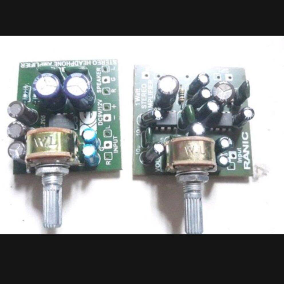 Rangkaian Kit Mini AMPLIFIER 3watt untuk speaker kecil memakai IC Type ...