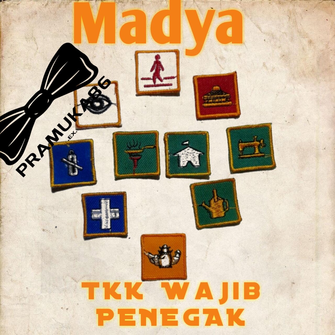 Tkk Wajib Tanda Kecakapan Penegak Madya (Kotak) Bordir ecer | Lazada ...