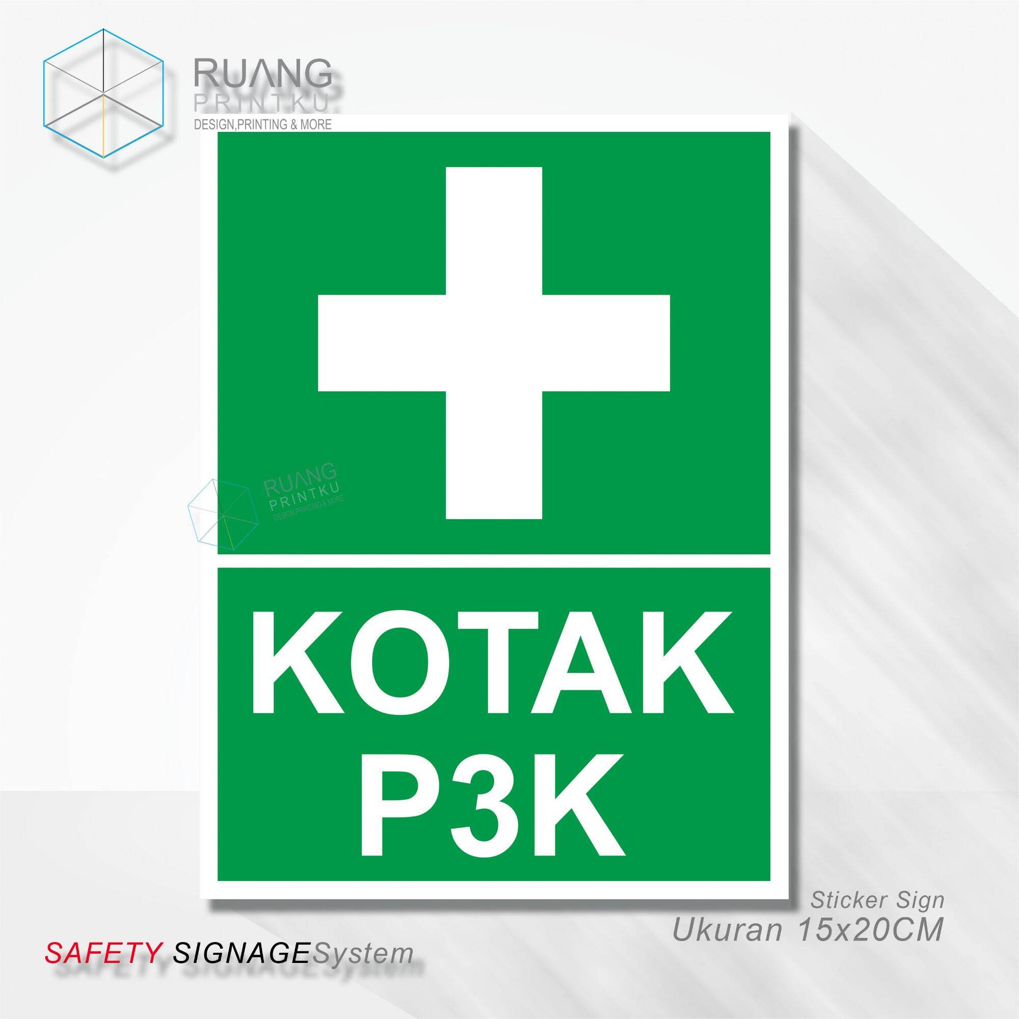 Stiker sign KOTAK P3K | Lazada Indonesia