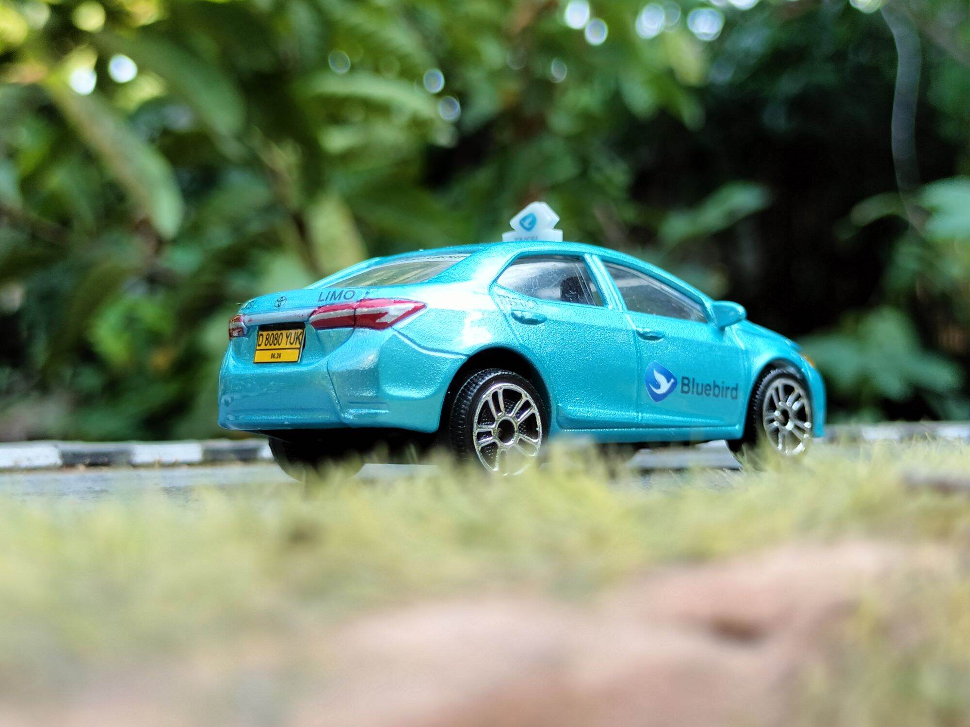 diecast miniatur Toyota Corolla Altis custom taksi blue bird skala 64 ...