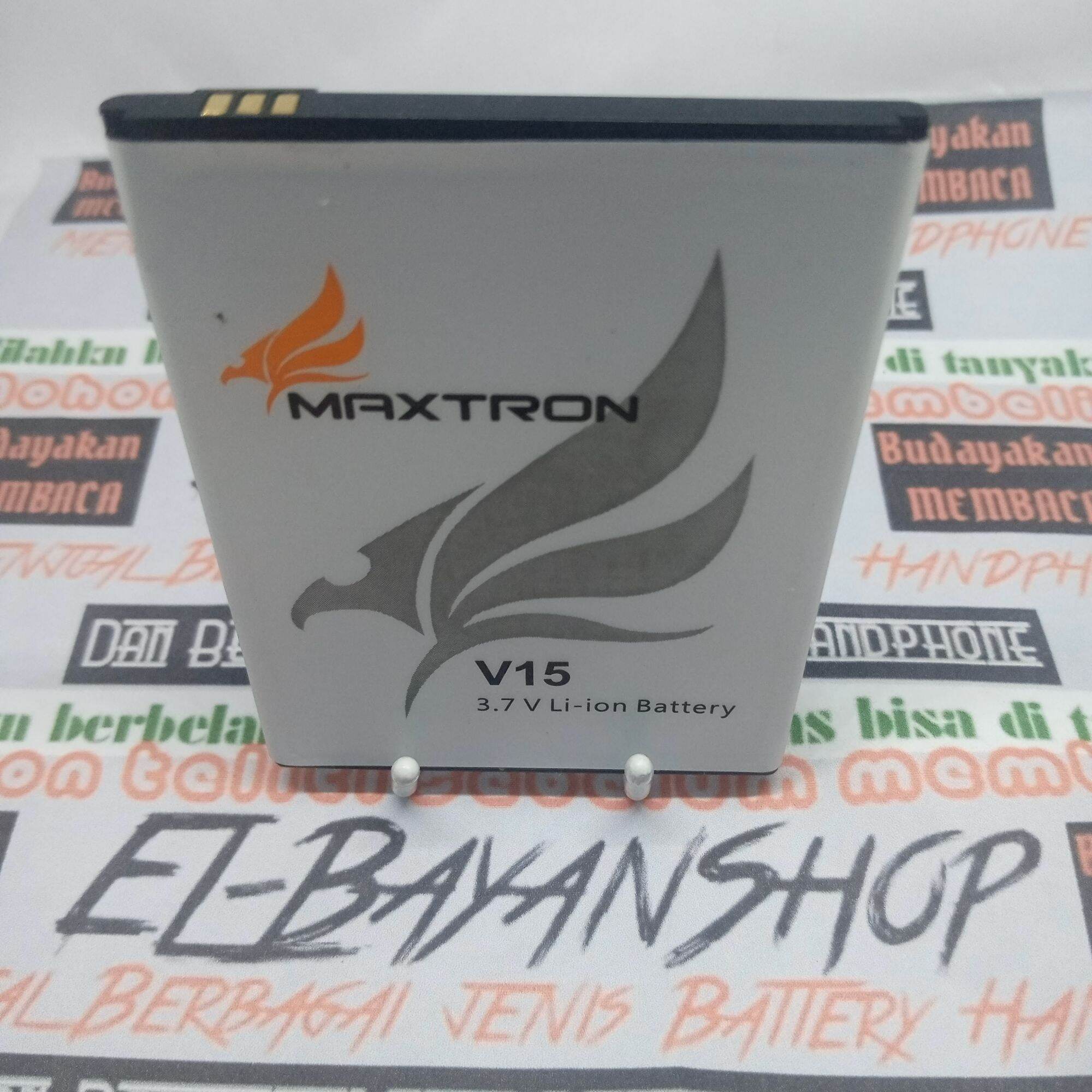 Batrai MAXTRON V15 Batre Max Tron V 15 Baterai P 7,6 L 6 Original ...