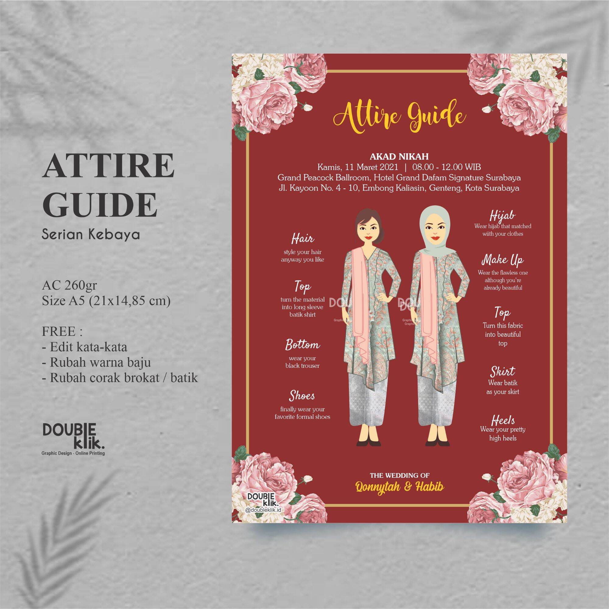 Attire Guide / Bridesmaid / Groomsman | Lazada Indonesia