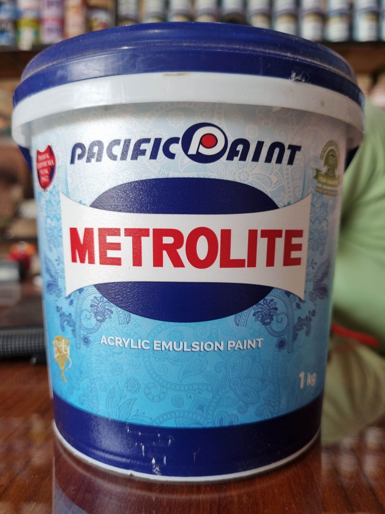 Metrolite 1Kg Cat Tembok Interior Exterior Pacific Paint | Lazada Indonesia
