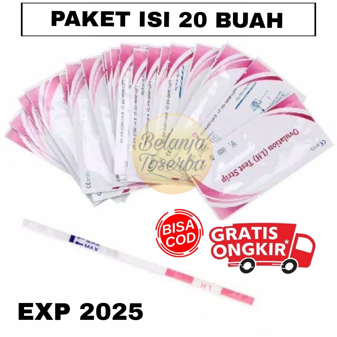Paket 20 buah Tes Kesuburan / 20 tes LH Pink / 20 buah Fertility Test ...