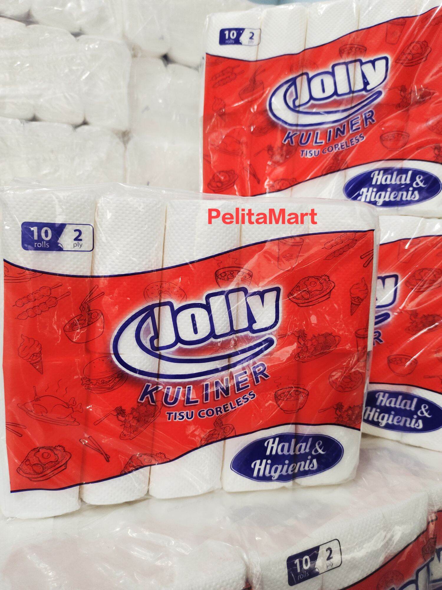 [PAKET ISI 10 Roll] TISSUE JOLLY KULINER CORELESS/TISU GULUNG (Isi 10 ...