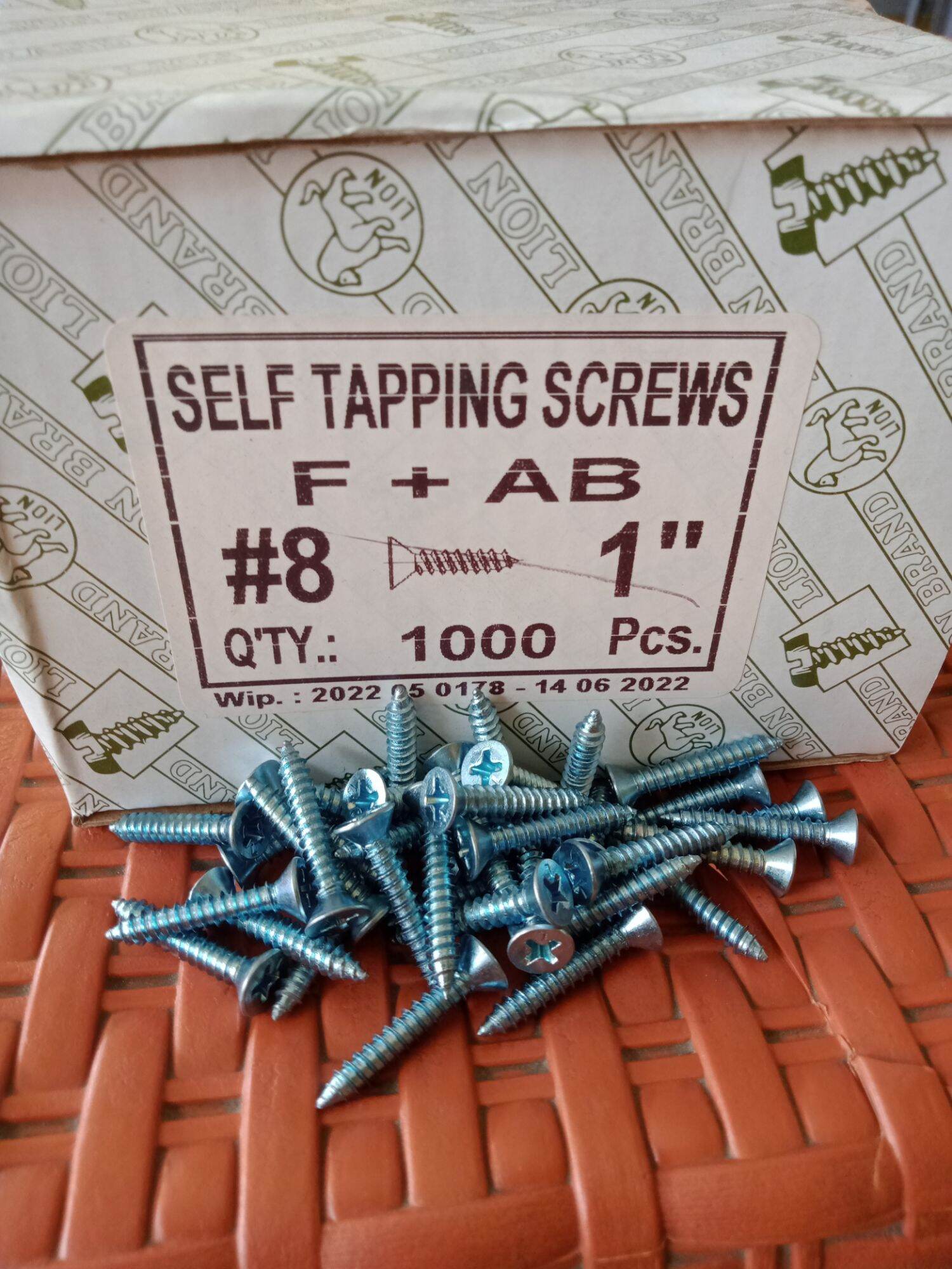 Skrup Tapping 2,5cm Sekrup F+ab 8x1" Lion 1dus 1000pcs | Lazada Indonesia