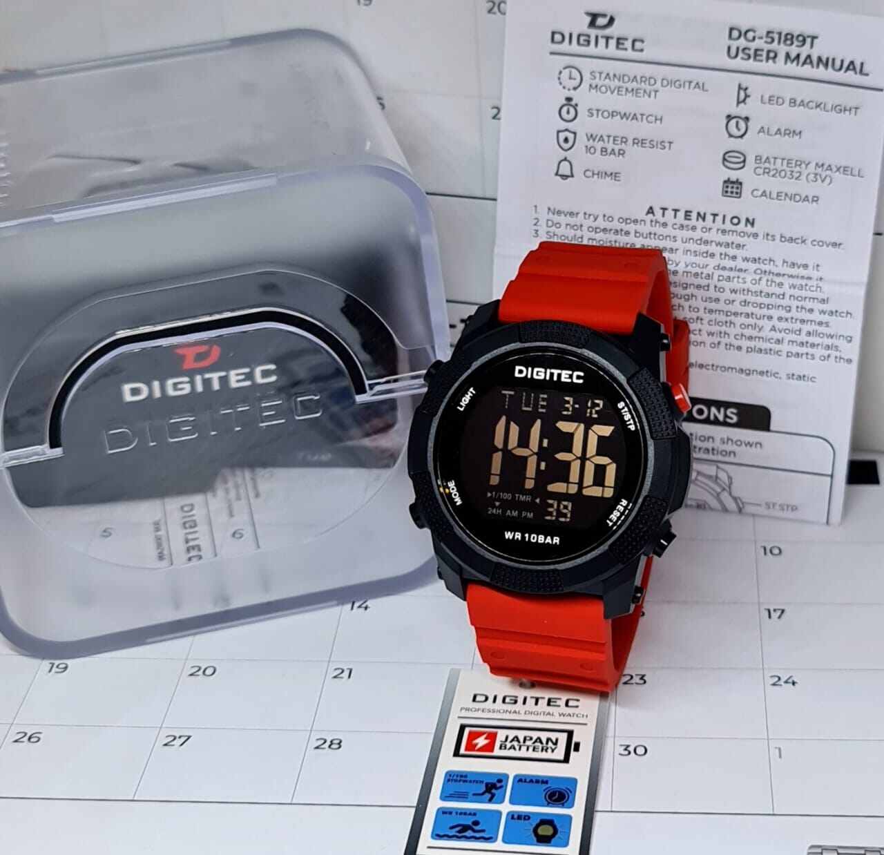Jam Tangan Digitec DG-5189T / DG 5189 Original MURAH | Lazada Indonesia