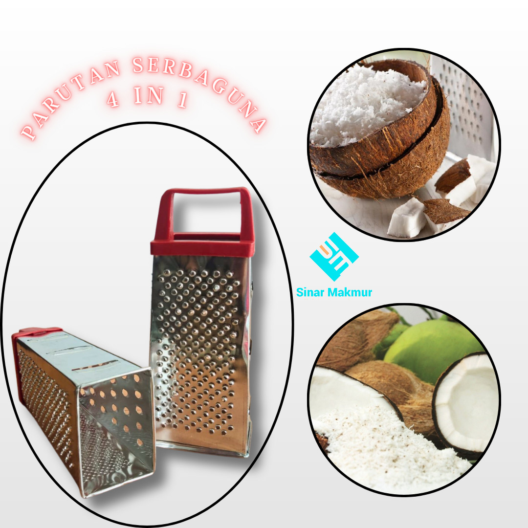 Parut Menara / Parutan kelapa / Parut Stainless 4 in 1 | Lazada Indonesia