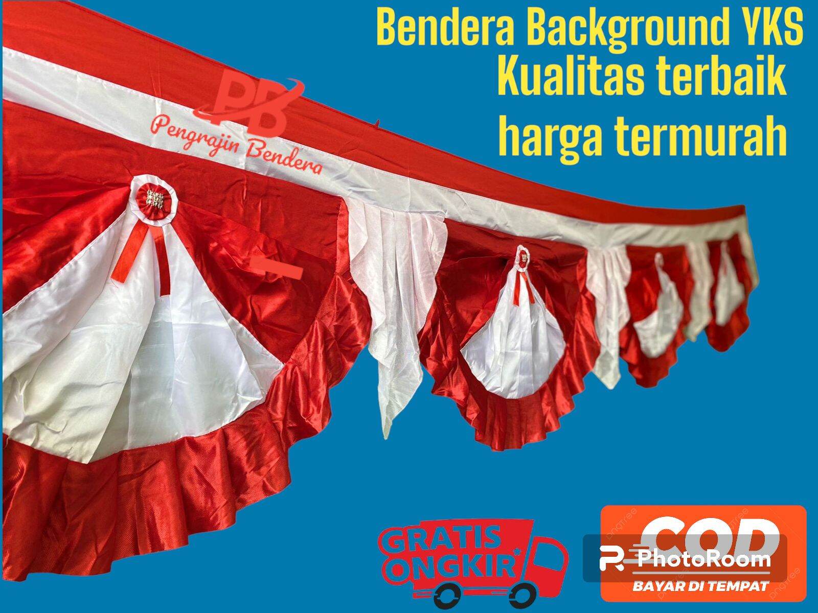 Bendera Umbul Umbul Background Merah Putih | Lazada Indonesia