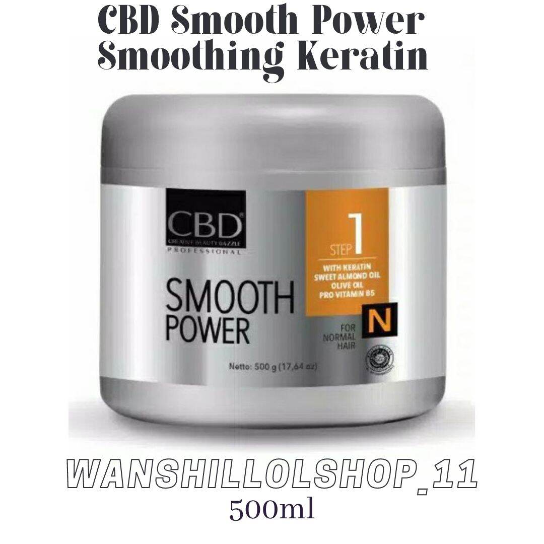 CBD Smooth Power Keratin 500 ML Step 1 & 2 - Obat Pelurus Rambut ...
