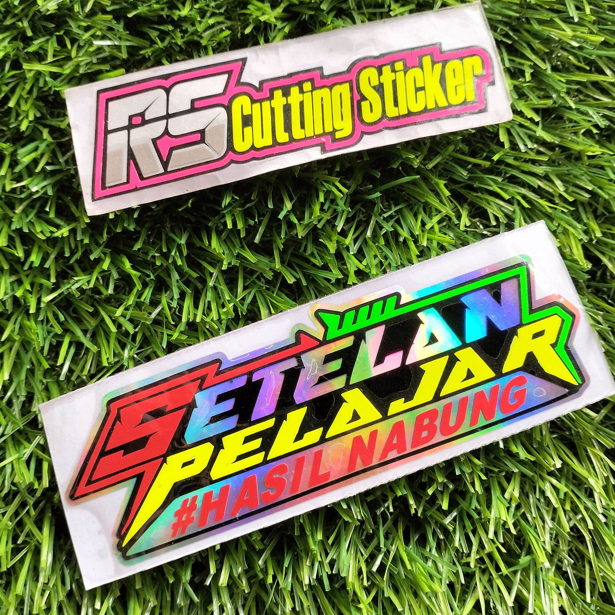 sticker setelan pelajar hasil nabung sticker cutting | Lazada Indonesia