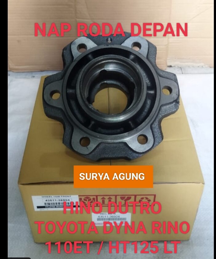 NAP RODA DEPAN HINO DUTRO TOYOTA DYNA RINO 110ET / HT125 LT | Lazada ...