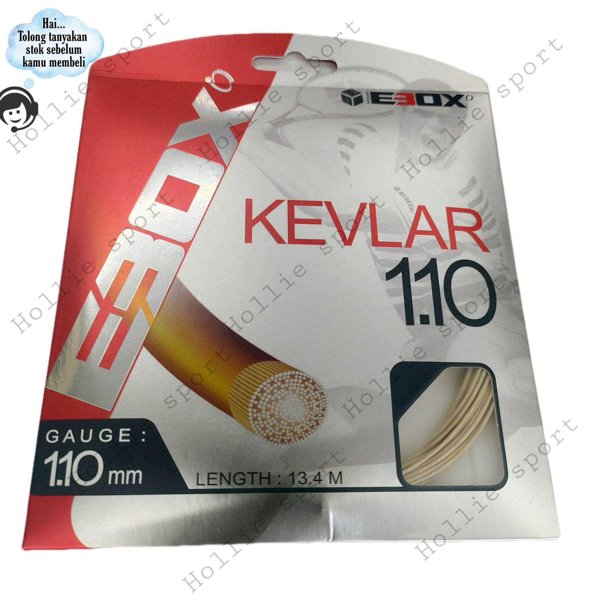 EBOX KEVLAR 1.10 senar raket tenis | Lazada Indonesia