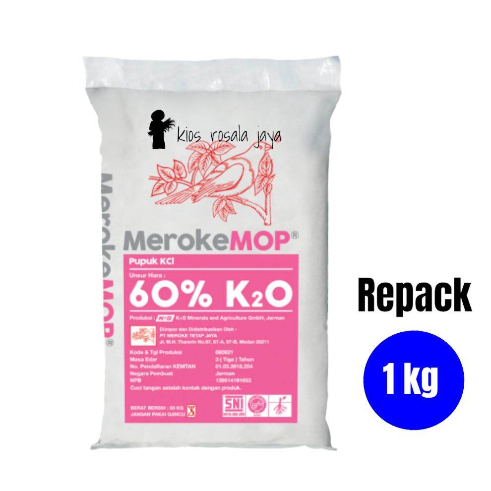 Pupuk KCL Meroke MOP 1 kg kemasan Repack | Lazada Indonesia