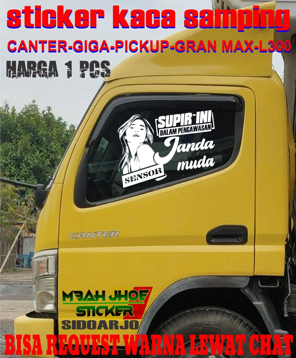 sticker kaca samping CANTER ,GRAND MAX,L300,PICK UP,FUTURA | Lazada ...