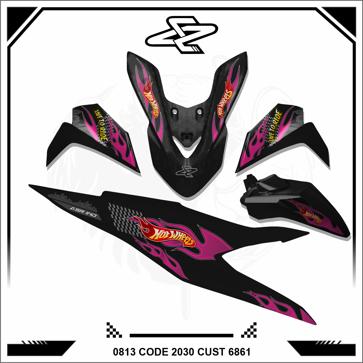 Striping Beat Sticker Transparan Beat Deluxe HOTWHEELS | Lazada Indonesia