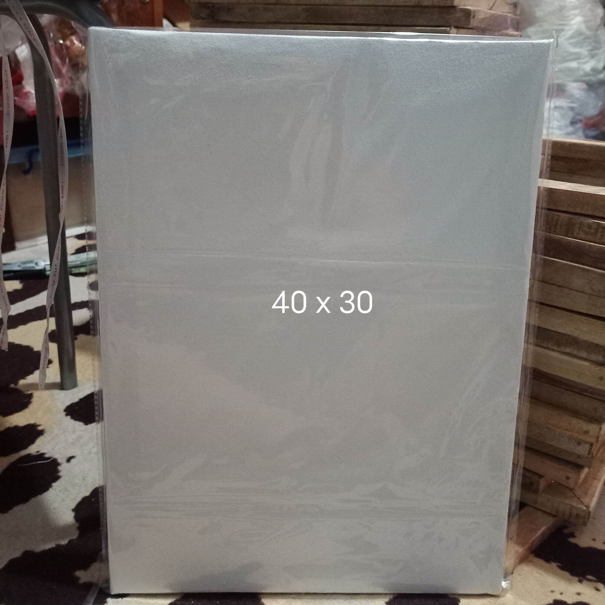 CANVAS PAPAN KANVAS LUKIS MURAH 30X40 40x30 CM BAGI PEMULA | Lazada ...