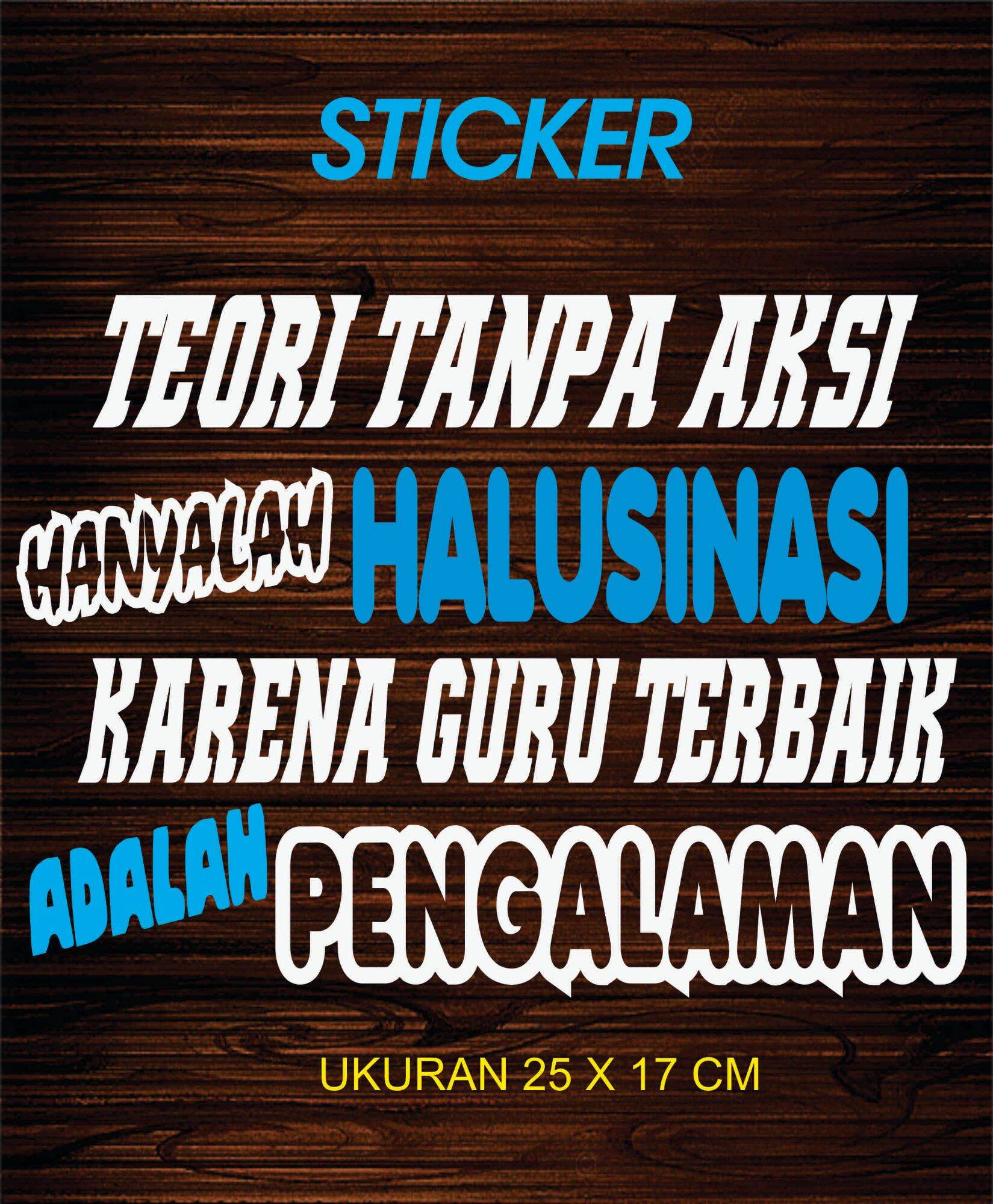 CUTTING STICKER KATA KATA STICKER KELIHATAN NYALA PADA WAKTU MALAM HARI ...