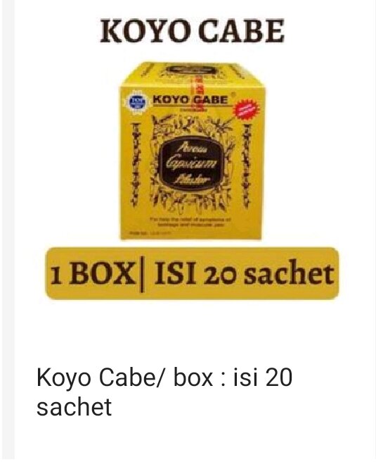 Koyo Cabe per box/ isi 20 sachet | Lazada Indonesia