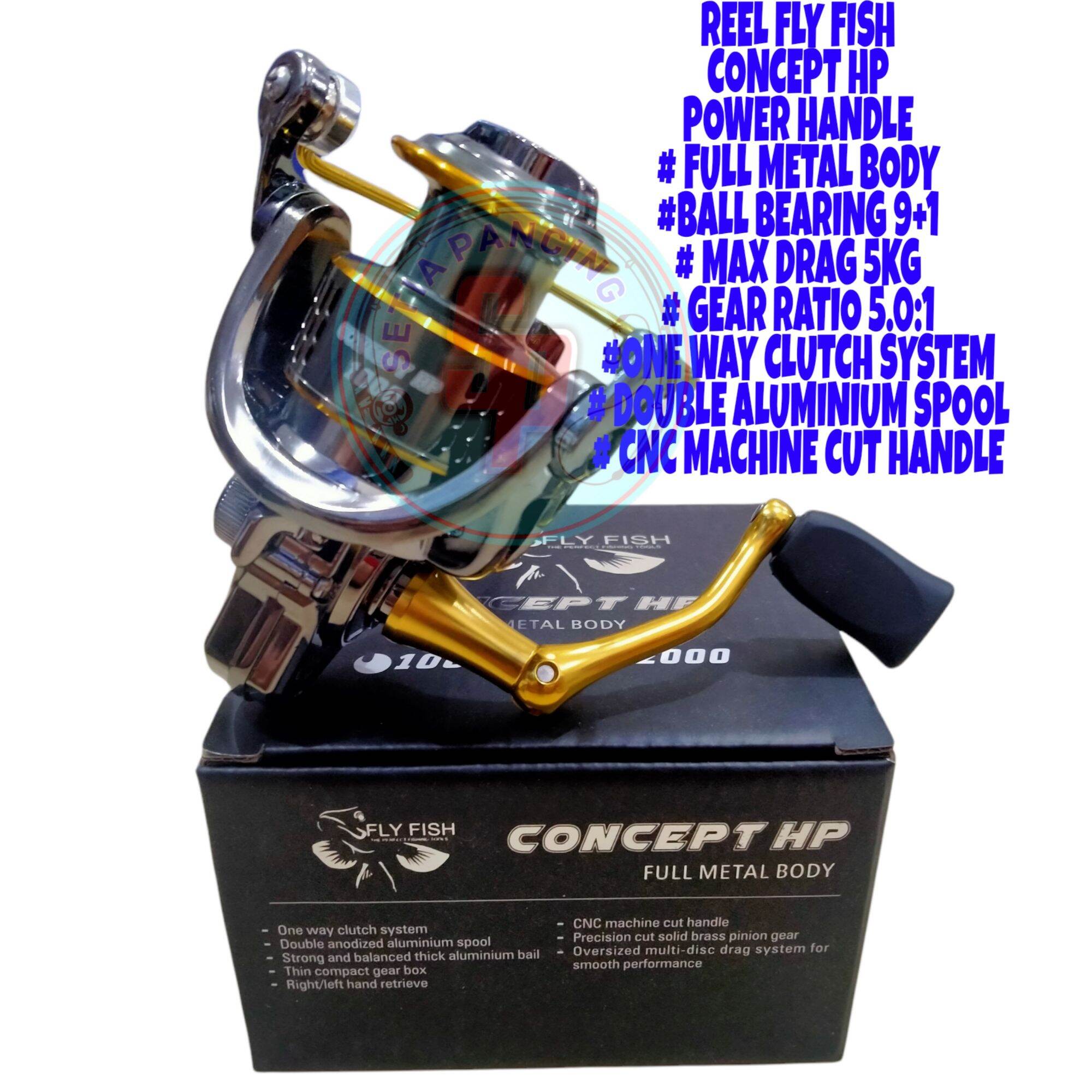 REEL POWER HANDLE FLY FISH CONCEPT HP | Lazada Indonesia