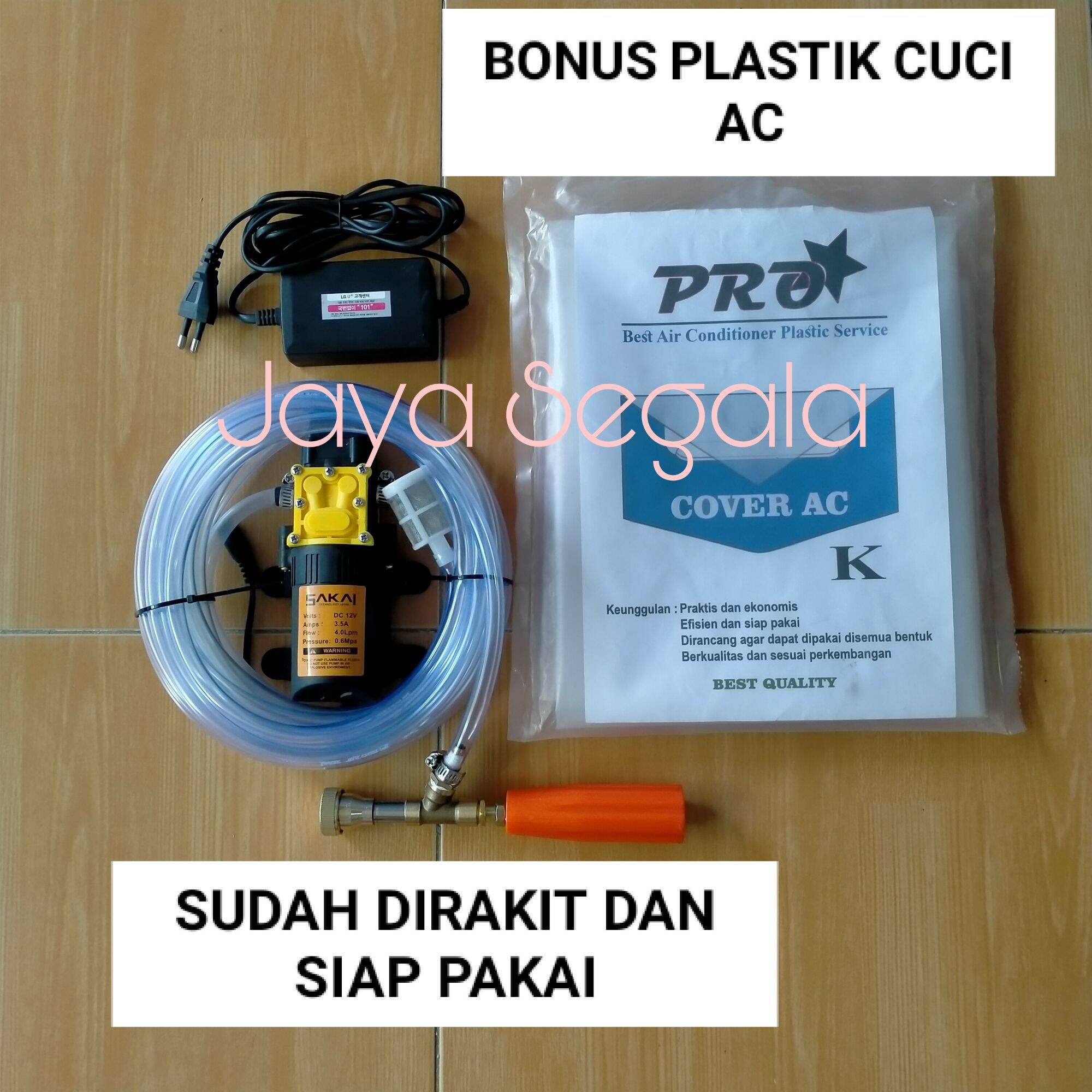 Alat steam cuci motor mini cuci mobil ac Paket plastik cuci ac Pompa dc ...