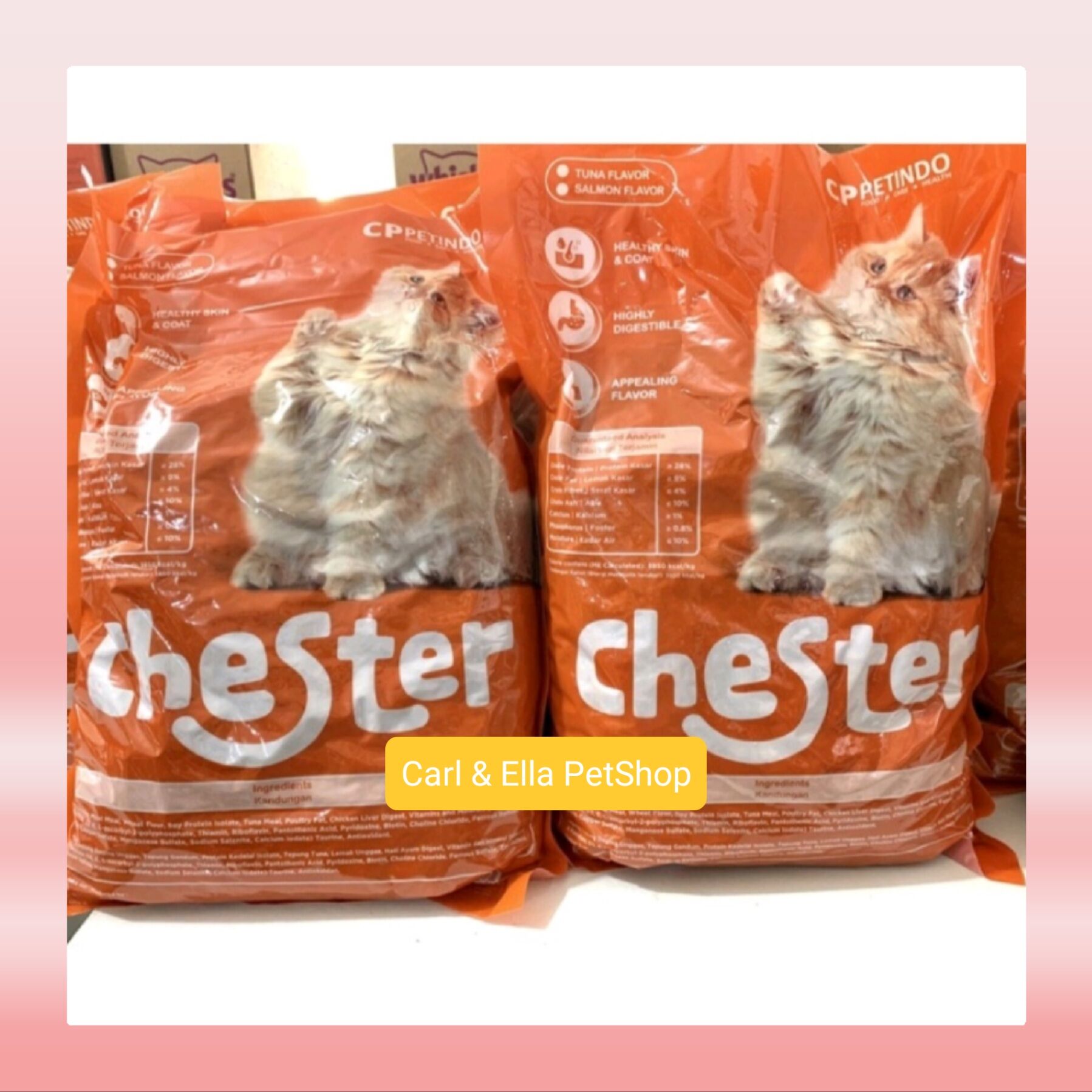 CHESTER MAKANAN KUCING RASA TUNA REPACK 1KG - DRY FOOD FOR ADULT CAT ...