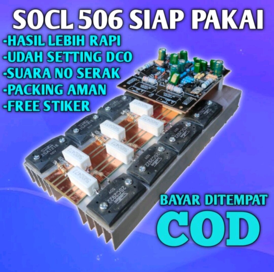 kit power amplifier socl 506 plus final transistor sanken | Lazada ...