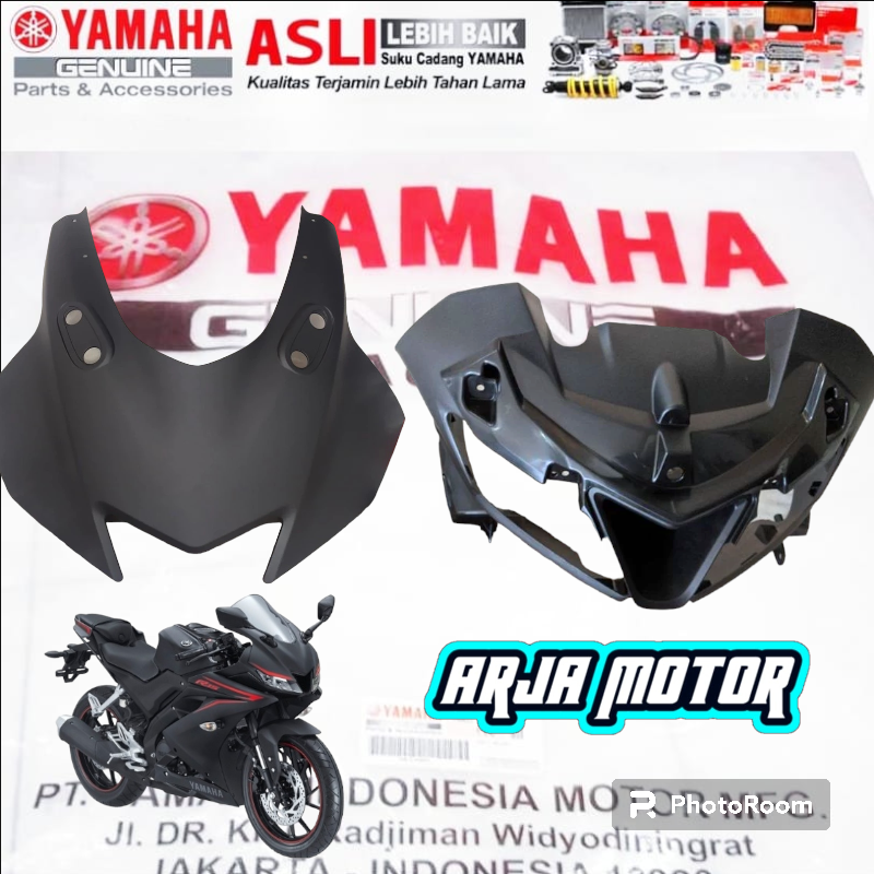 BATOK LAMPU DEPAN DAN TAMENG R15 VVA V3 HITAM DOF ORI YAMAHA | Lazada ...