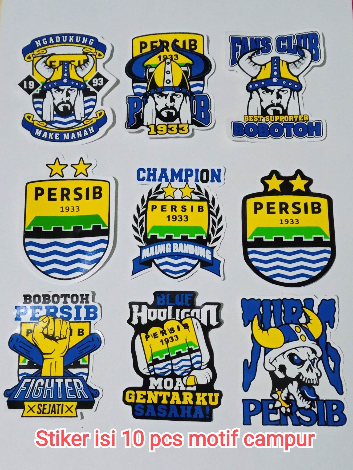 STIKER PERSIB Bandung Viking (isi 10 pcs) | Lazada Indonesia