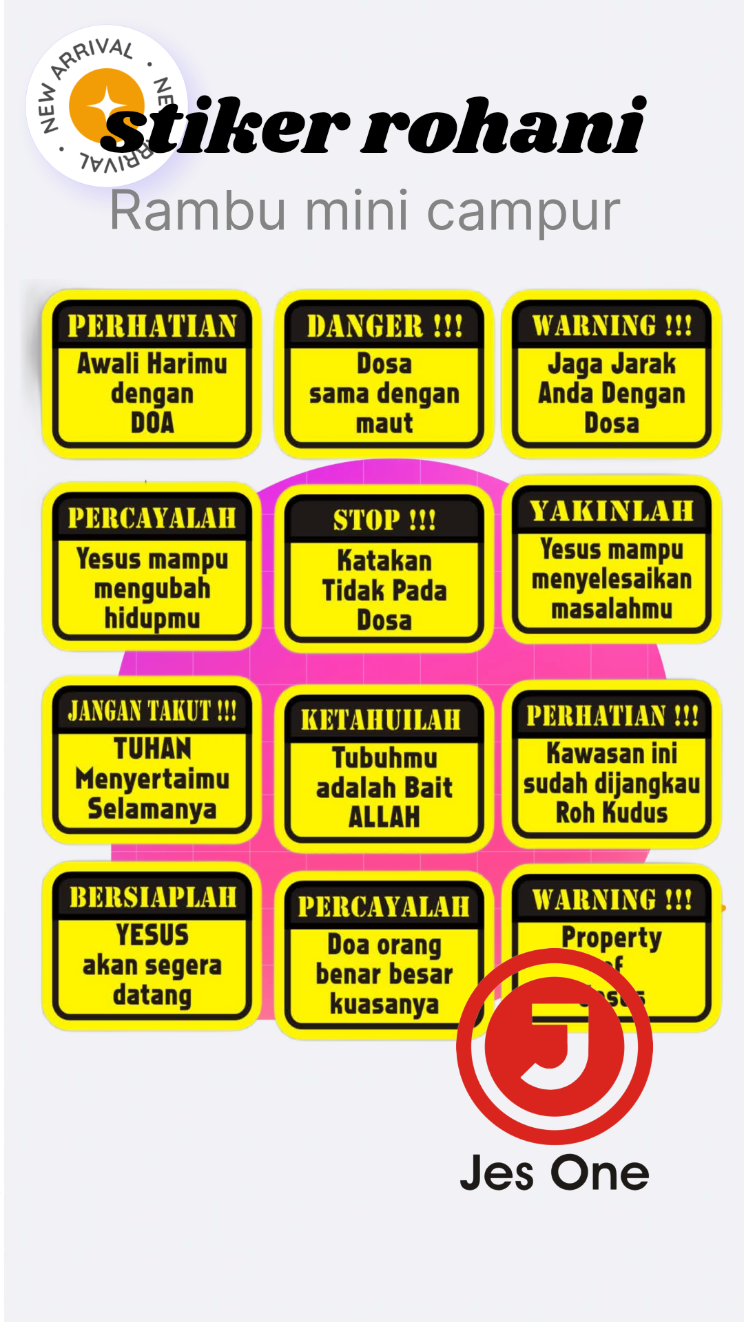 stiker rambu rohani kristen | Lazada Indonesia