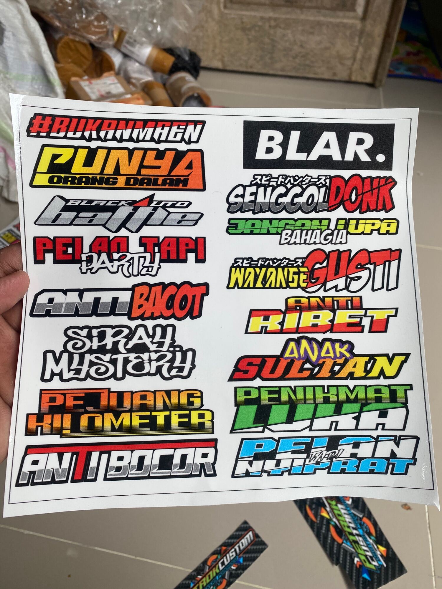 STICKER PACK KATA KATA / STIKER PACK RACING / STIKER TERBARU / STIKER ... STICKER PACK KATA KATA / STIKER PACK RACING / STIKER TERBARU / STIKER ...