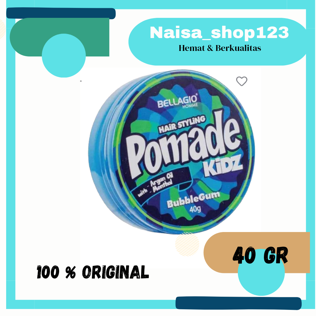 Bellagio Homme Pomade Kidz - Kids bubblegum 40 gr / bellagio kids ...