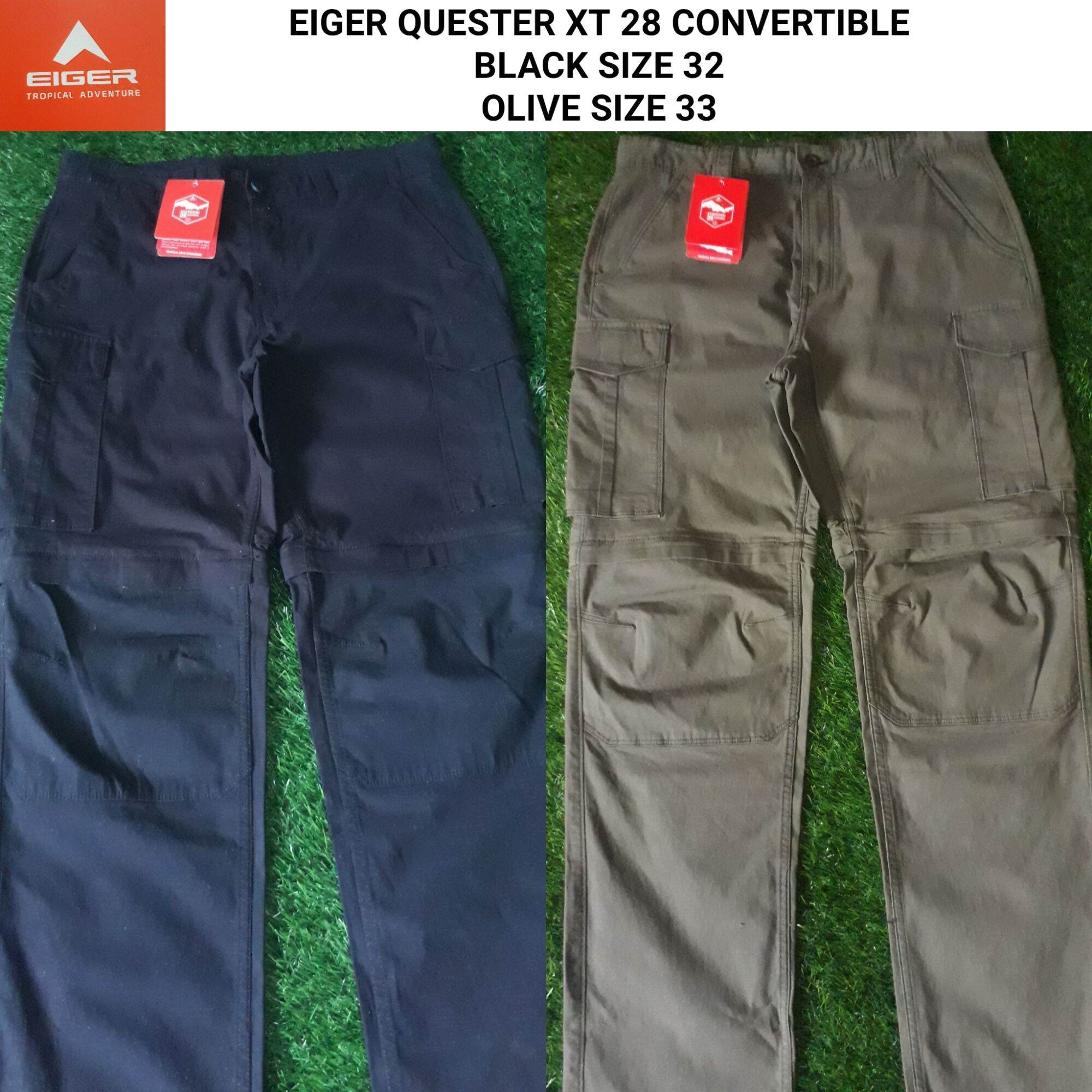 EIGER QUESTER XT 28 GUNUNG CONVERTIBLE HIKING CARGO PANTS CELANA CARGO | Lazada Indonesia