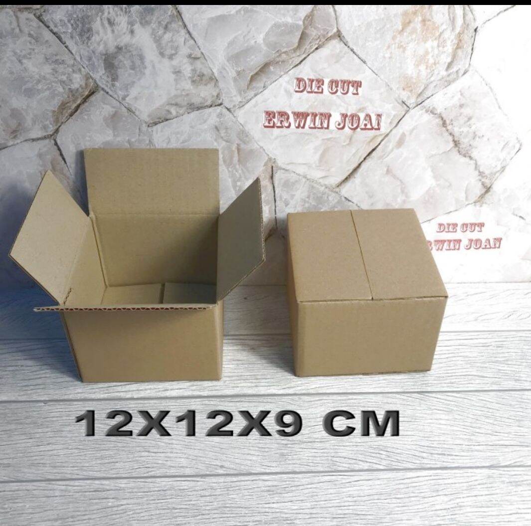 KARTON KARDUS BOX ukuran 12x12x9 cm.KARTON PACKING POLOS Baru | Lazada ...