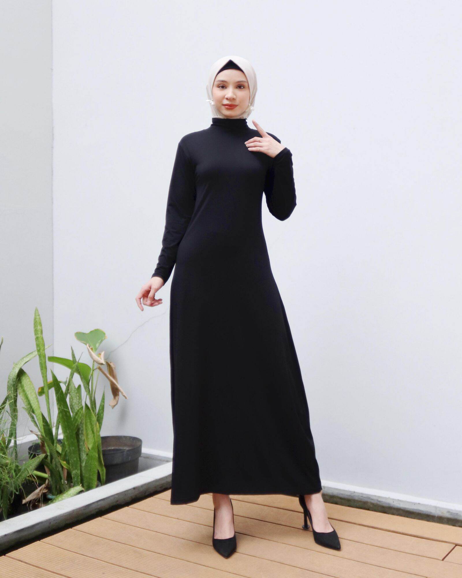 Inner Gamis Muslimah Lengan panjang / Daleman inner gamis Wanita tangan ...