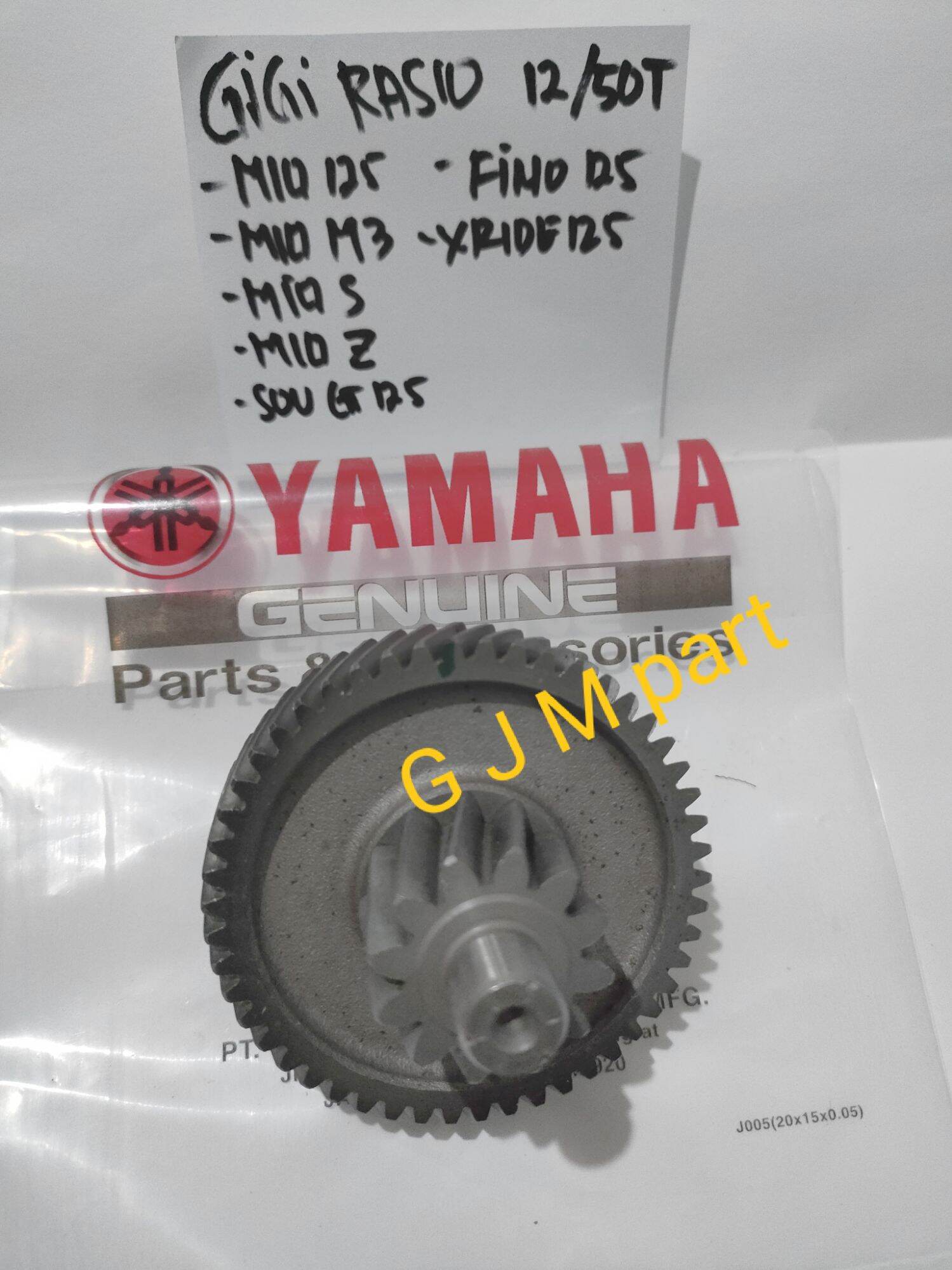 GEAR GIR GIGI RASIO GARDAN SUSUN TENGAH 12 50T YAMAHA MIO M3 MIO Z MIO ...