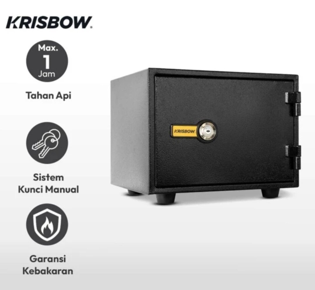 Brankas Tahan Api KRISBOW FIRE SAFE 42x35x30 CM | Lazada Indonesia