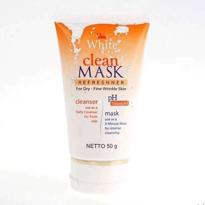 Viva White Clean Mask Refreshner Face Cleanser / All Skin Types / Dry ...
