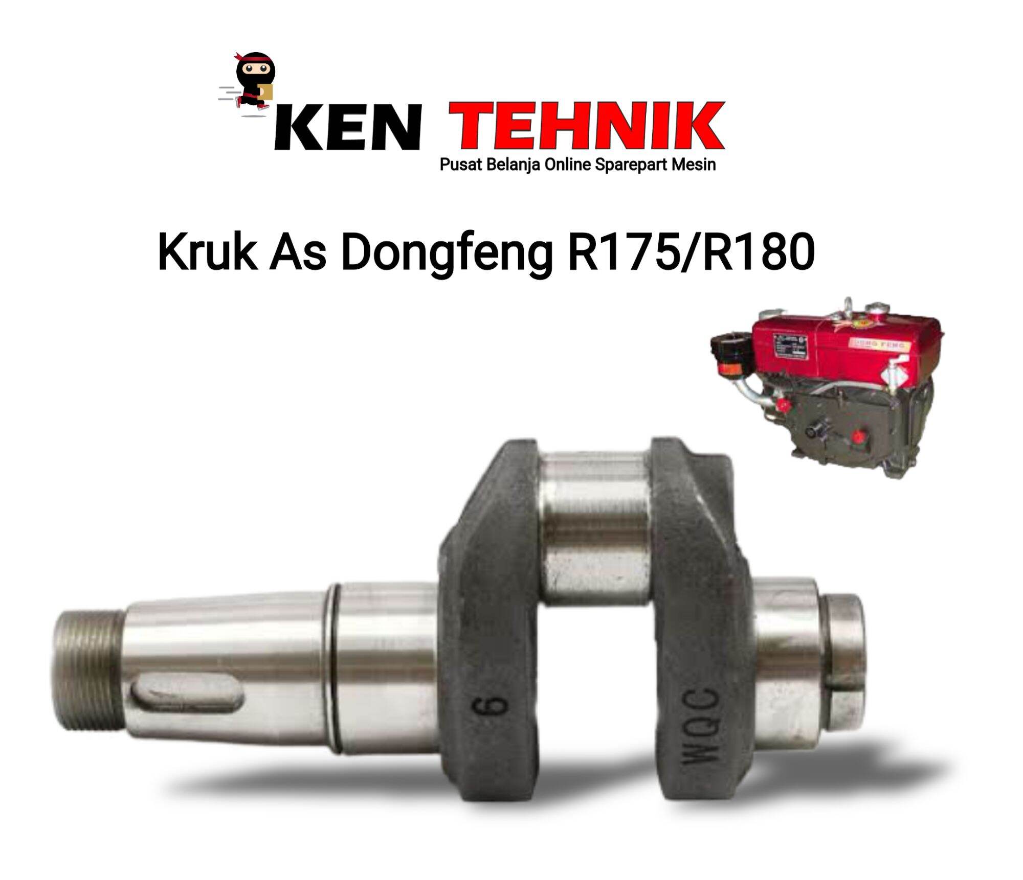 As Kruk Mesin Diesel Dongfeng R175 Cranshaft Assy | Lazada Indonesia