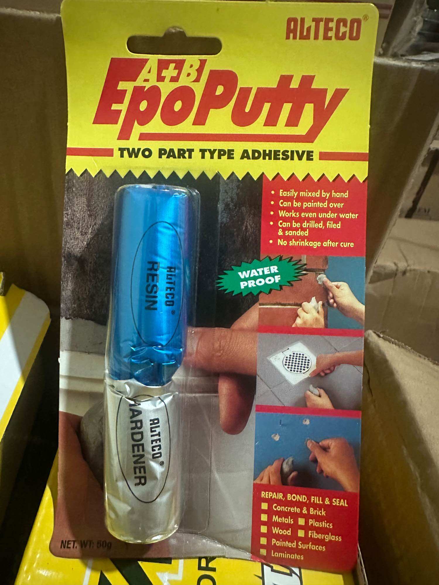 Lem Porting Alteco Epo Putty Tambal Knalpot Radiator Mesin Bocor Tahan ...