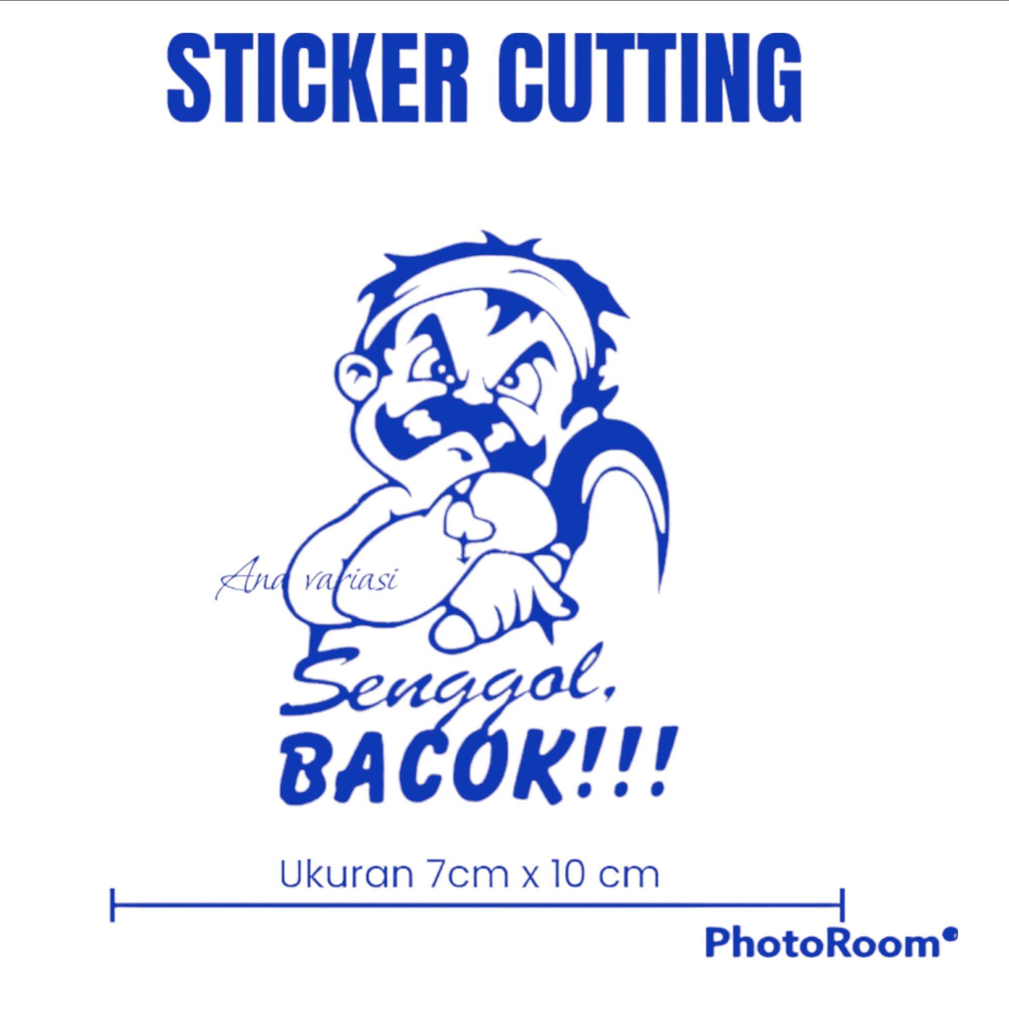 stiker cutting senggol bacok stiker motor senggol bacok sticker unik ...