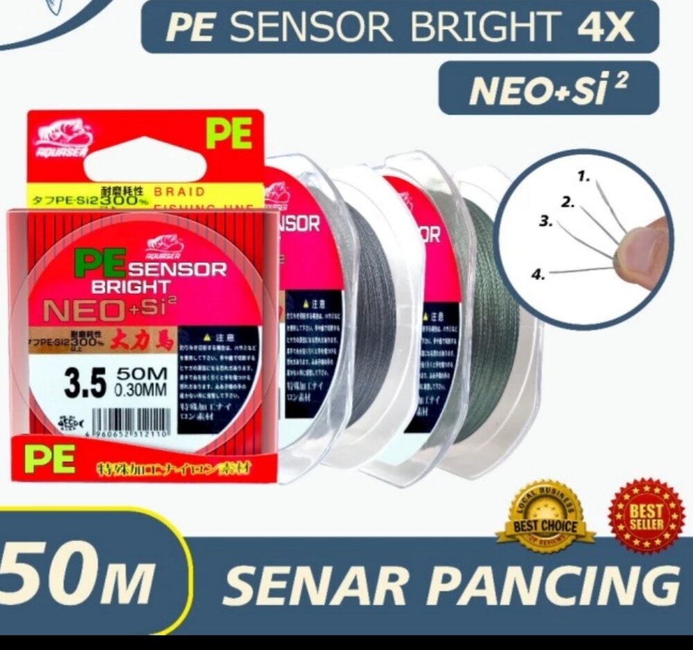 Senar Pancing PE Sensor Bright NEO+Si² | Lazada Indonesia