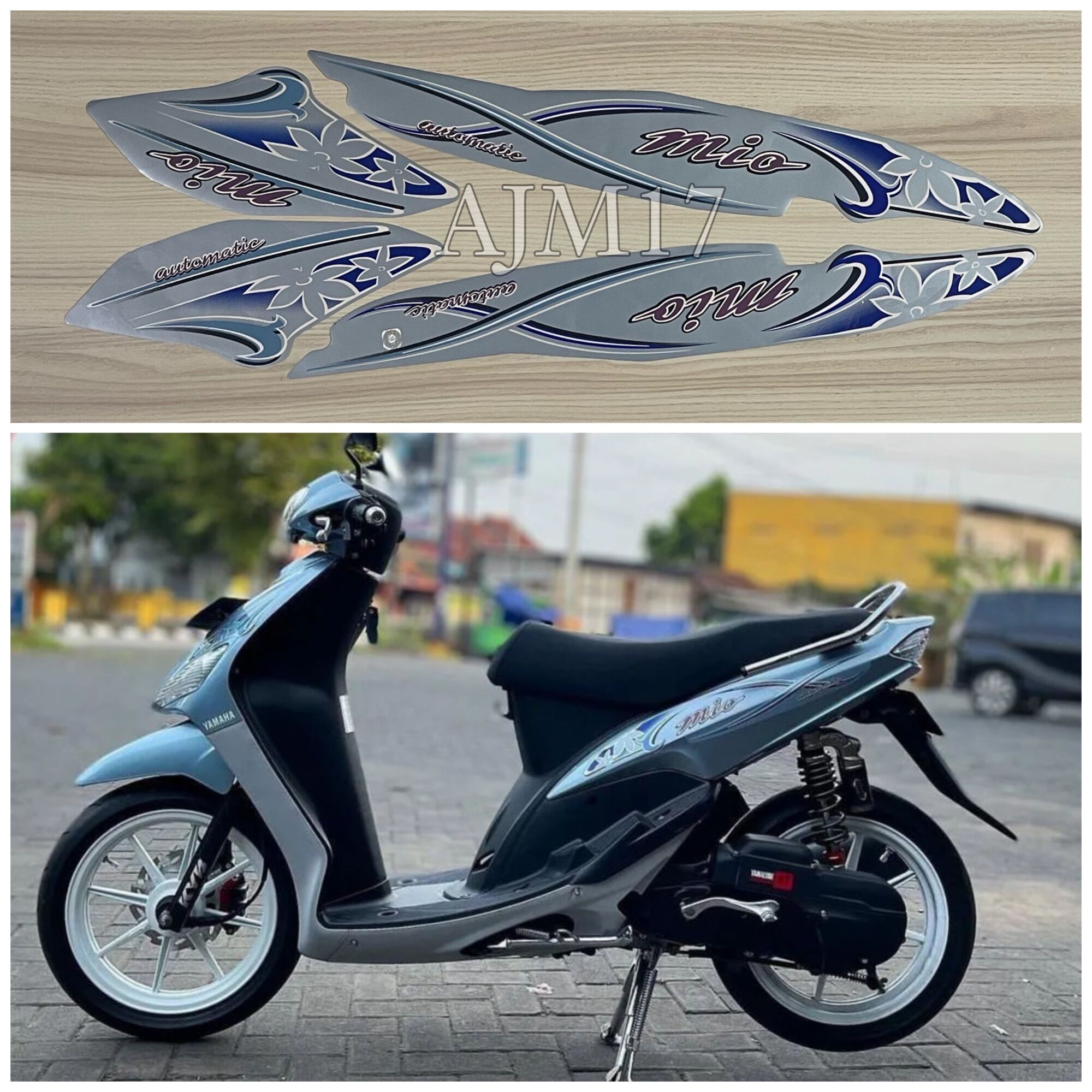 STIKER STRIPING MIO 2004 BIRU MUDA TELOR ASIN | Lazada Indonesia