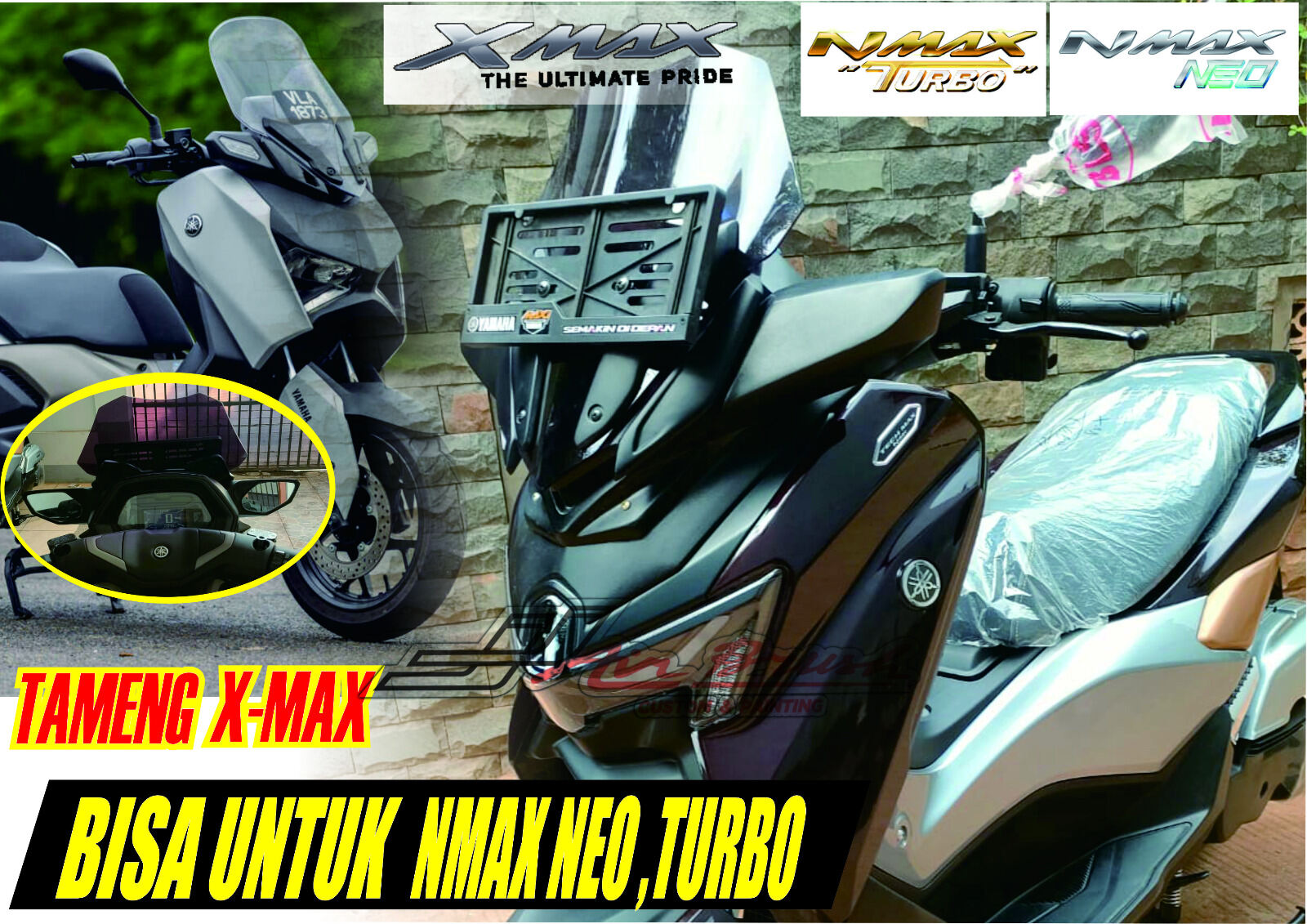 TAMENG WINDSHIELD SPION NMAX TURBO/NEO S | Lazada Indonesia