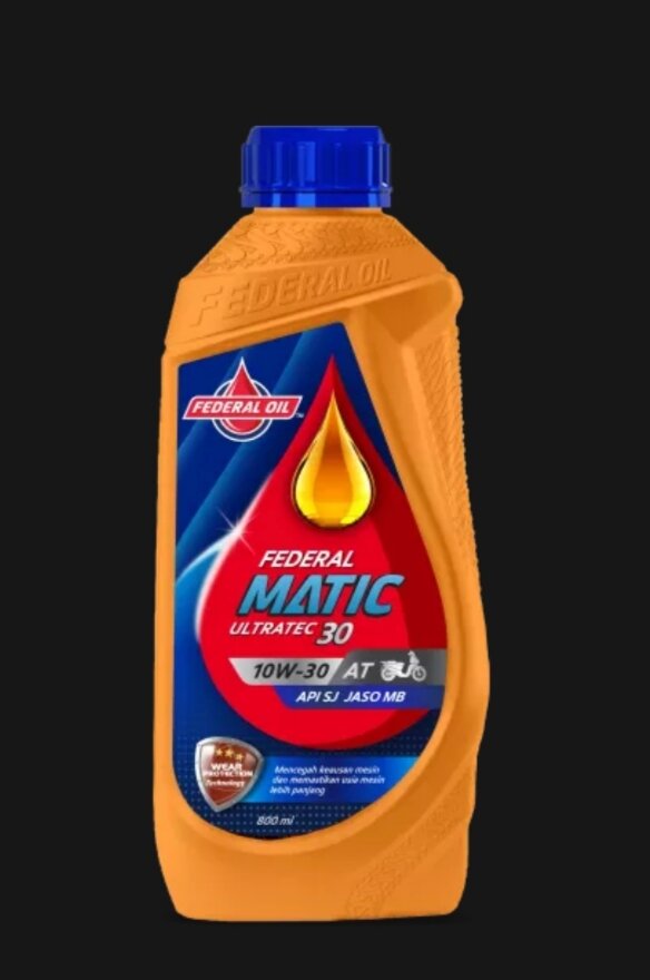 OLI MOTOR FEDERAL ULTRATEX MATIC 30w 10W-30 FEDERAL MATIC ORANGE 800ml ...