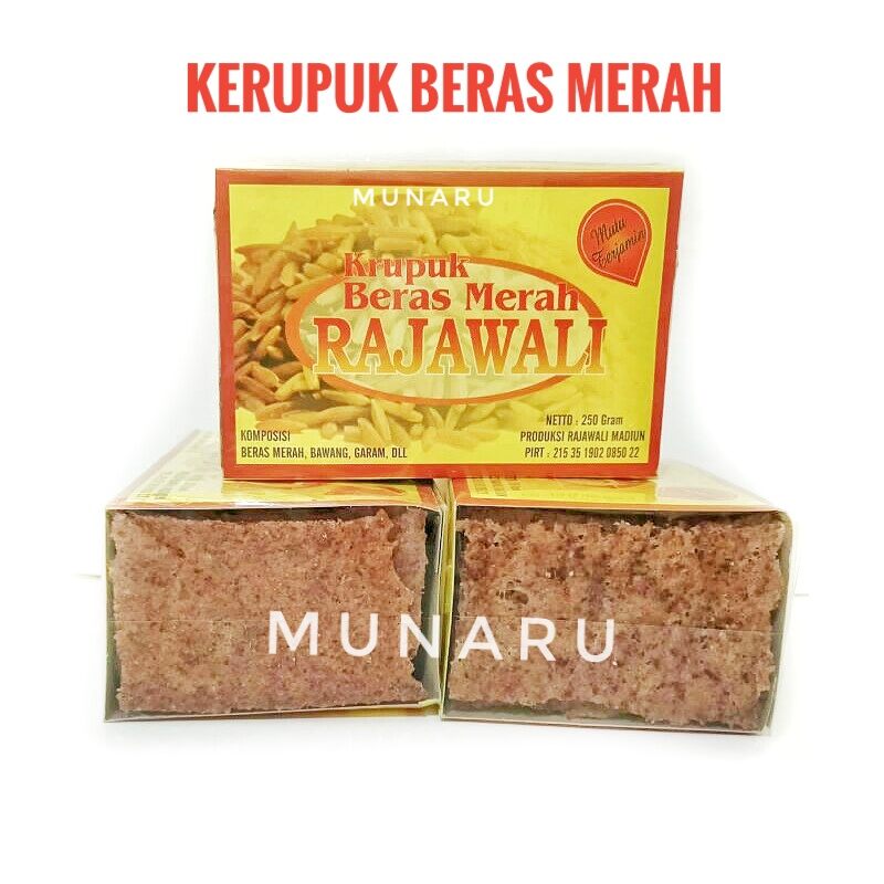 Kerupuk Puli Beras Merah Rajawali Khas Madiun Krupuk Lempeng | Lazada ...