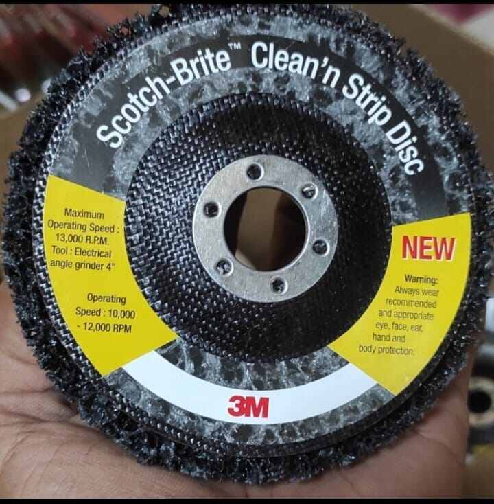 scotch 3m brite clean and strip ampelas disc 4 inch | Lazada Indonesia