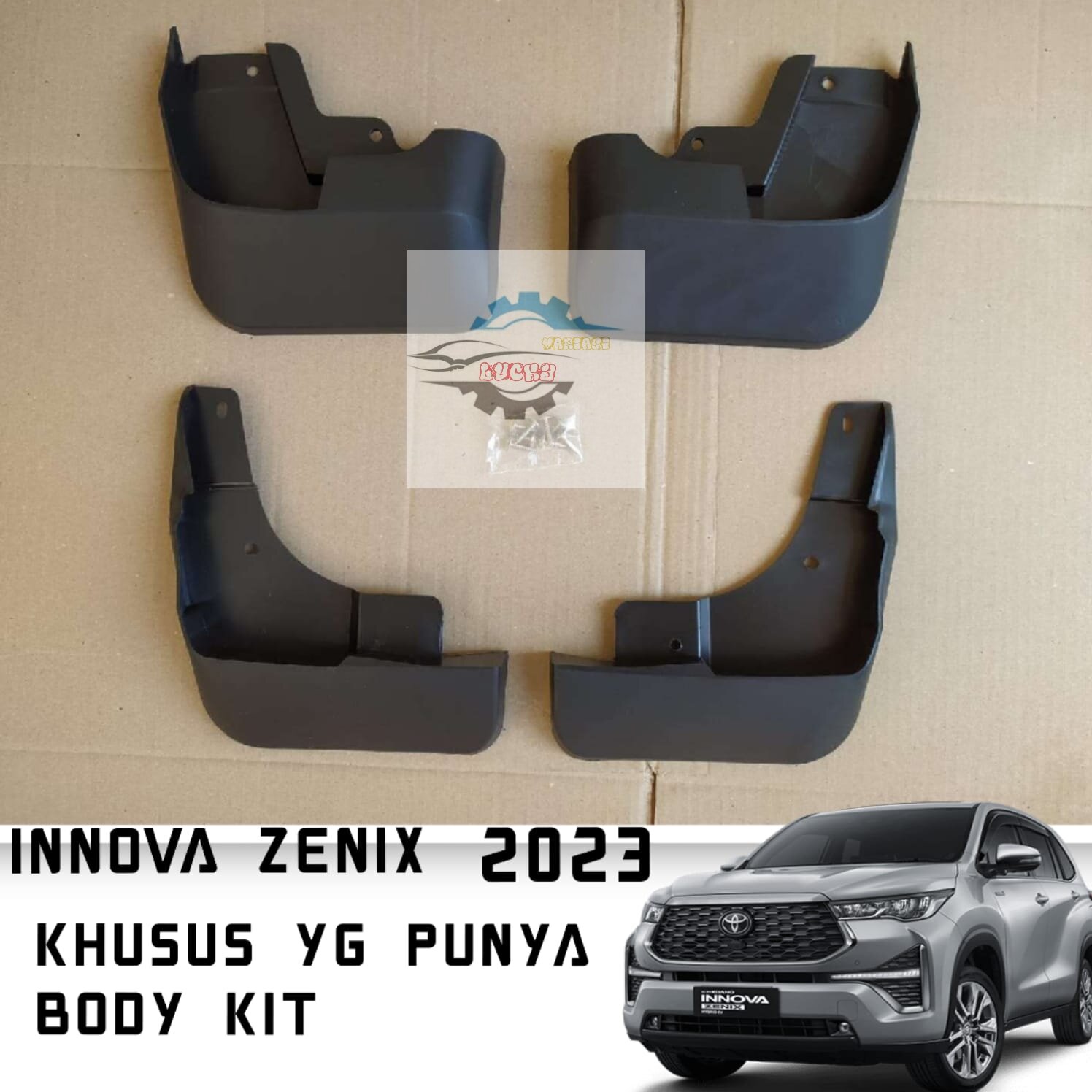 mudguard karpet lumpur Innova Zenix 2023 2024 Body Kit Hitam | Lazada ...
